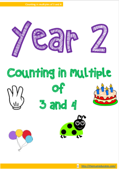 Learn to count in 3's and 4's in a fun way! - The Mum Educates
