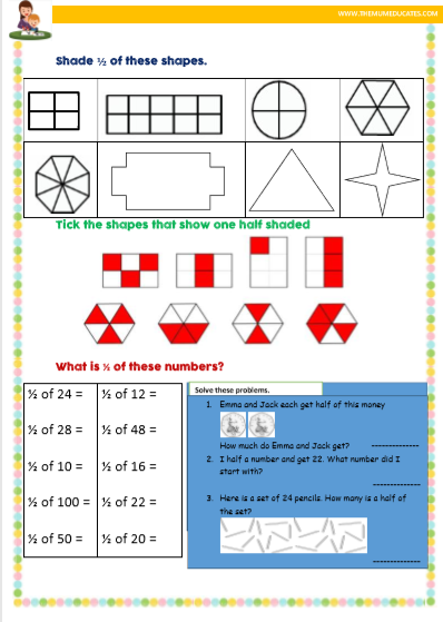 How to teach fractions to Year 2 children? - The Mum Educates