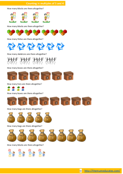 Learn to count in 3's and 4's in a fun way! - The Mum Educates