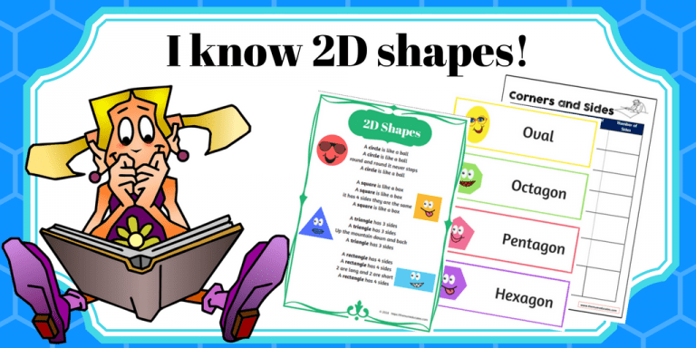 I know 2D shapes (Free poster, word cards and worksheets) - The Mum ...