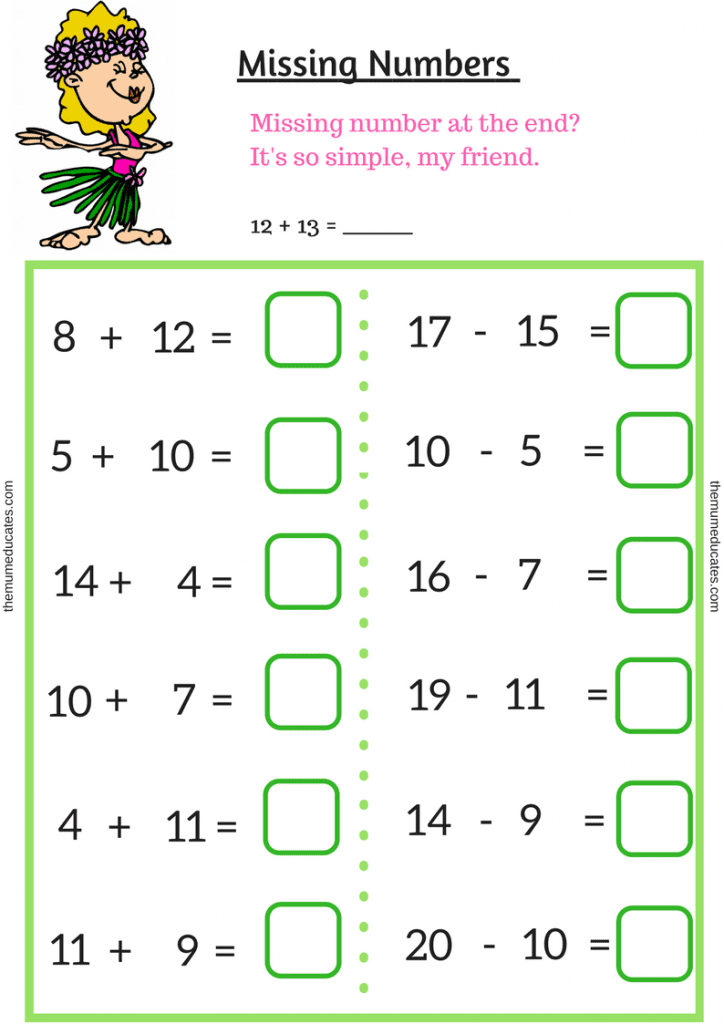 How to solve missing numbers problem in year 2? - The Mum Educates