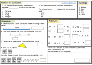 FREE KS1 SATS Worksheets and Practice Papers - The Mum Educates