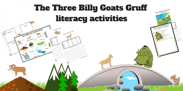 The Three Billy Goats Gruff literacy activities + FREEBIES - The Mum ...