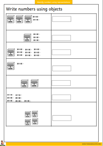 Identify numbers using pictorial representations in year 1 - The Mum ...