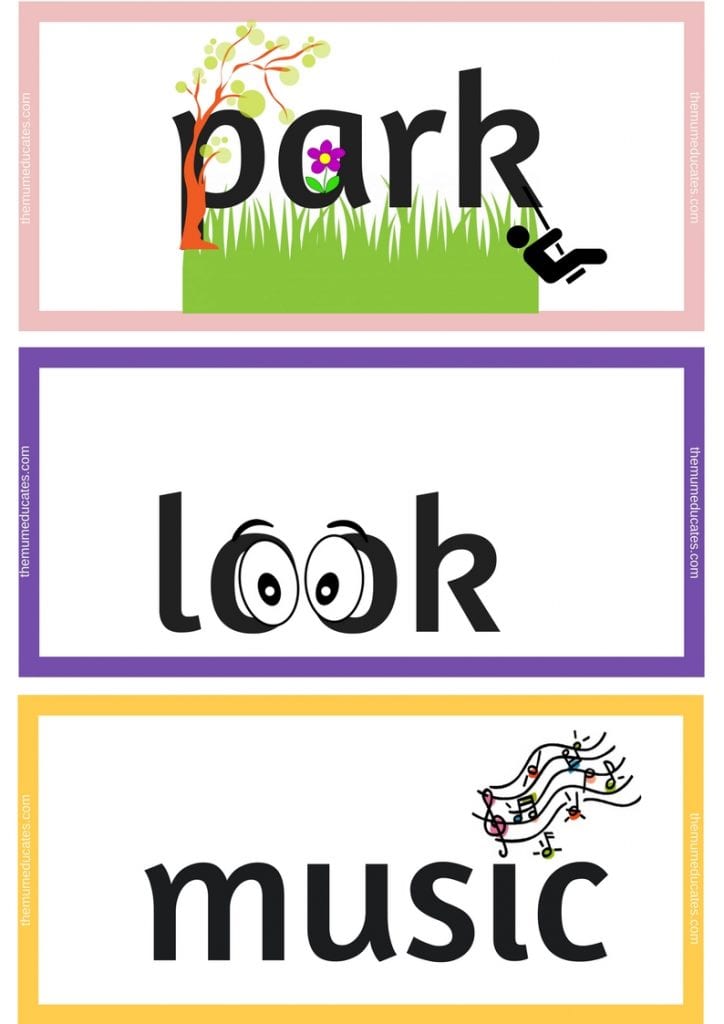 See Sight Words Flashcards (Free) - The Mum Educates
