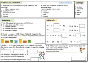 FREE KS1 SATS Worksheets and Practice Papers - The Mum Educates