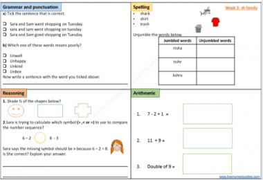 Year 1 Free Worksheets (age 5 - 6) - KS1 - The Mum Educates