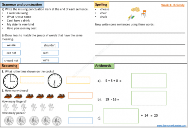 Year 1 Free Worksheets (age 5 - 6) - KS1 - The Mum Educates