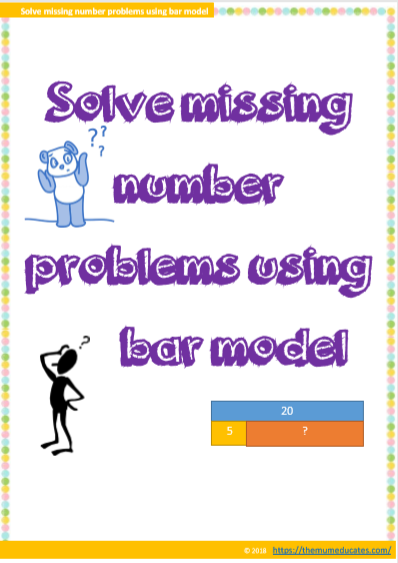 How to solve missing number problems using bar model?