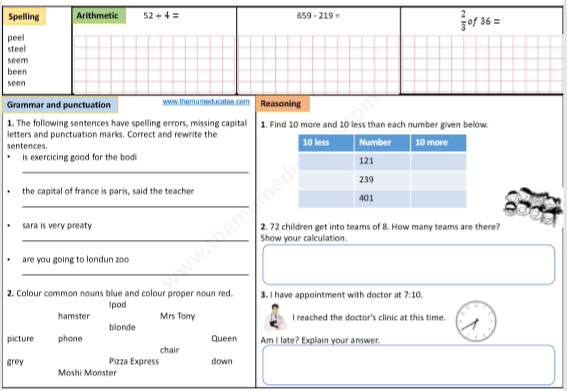 Year 3 FREE worksheets - The Mum Educates