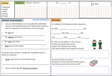 Year 3 FREE worksheets - The Mum Educates