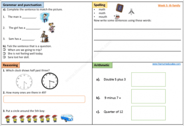 Year 1 Free Worksheets (age 5 - 6) - KS1 - The Mum Educates