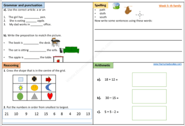 Year 1 Free Worksheets (age 5 - 6) - KS1 - The Mum Educates
