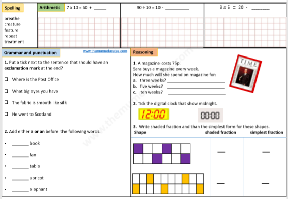 Year 3 FREE worksheets - The Mum Educates