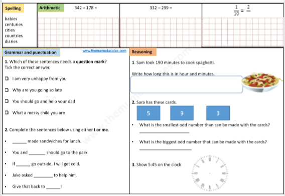 Year 3 FREE worksheets - The Mum Educates