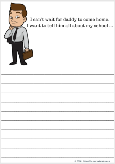 21 FREE Father's Day Writing Prompts - The Mum Educates