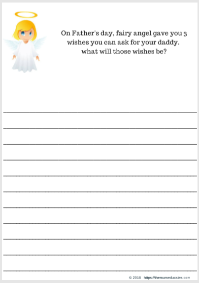 21 FREE Father's Day Writing Prompts - The Mum Educates