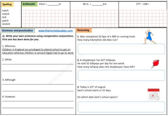 Year 3 FREE worksheets - The Mum Educates