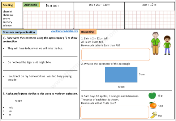 Year 3 FREE worksheets - The Mum Educates