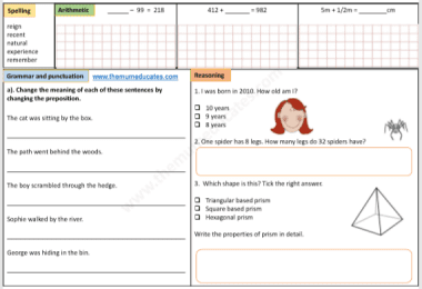 Year 3 FREE worksheets - The Mum Educates