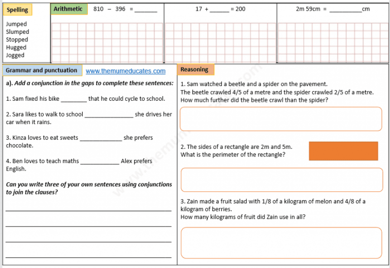 Year 3 FREE worksheets - The Mum Educates