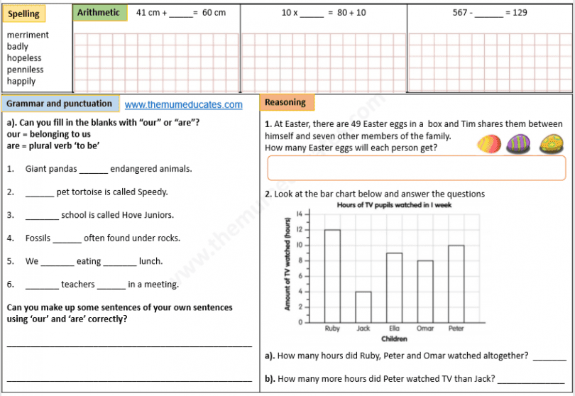Year 3 FREE worksheets - The Mum Educates