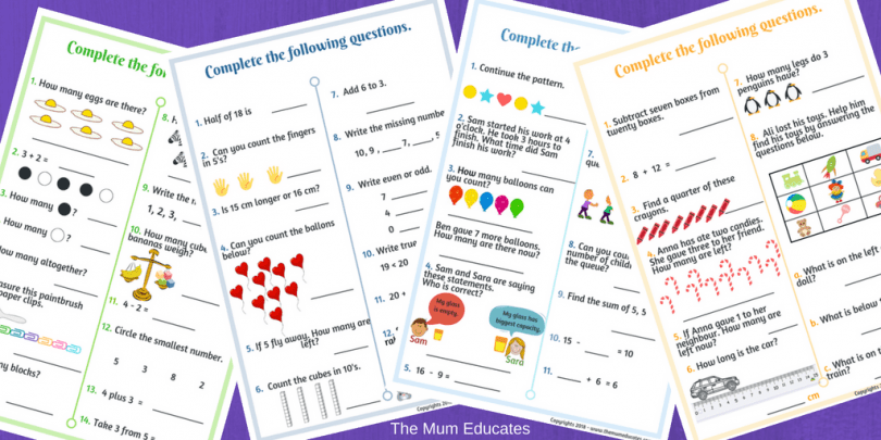 Year 1 Mental Maths Book (Age 5 - 7) - FREEBIE Included!