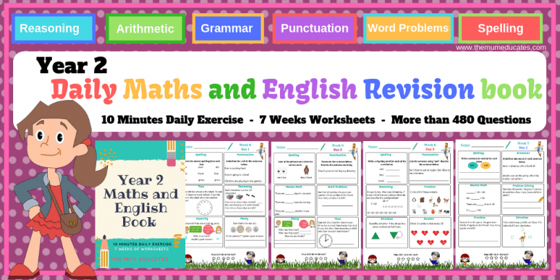 Daily Year 2 Maths And English Revision Book The Mum Educates