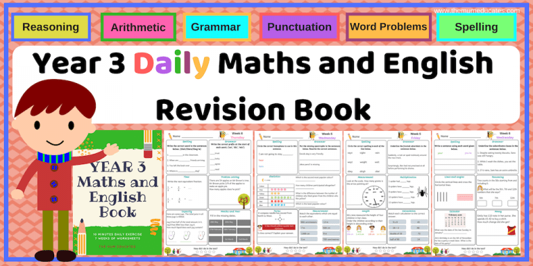 Daily Year 3 Maths and English Revision Book - The Mum Educates