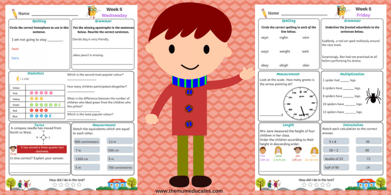 Daily Year 3 Maths and English Revision Book - The Mum Educates