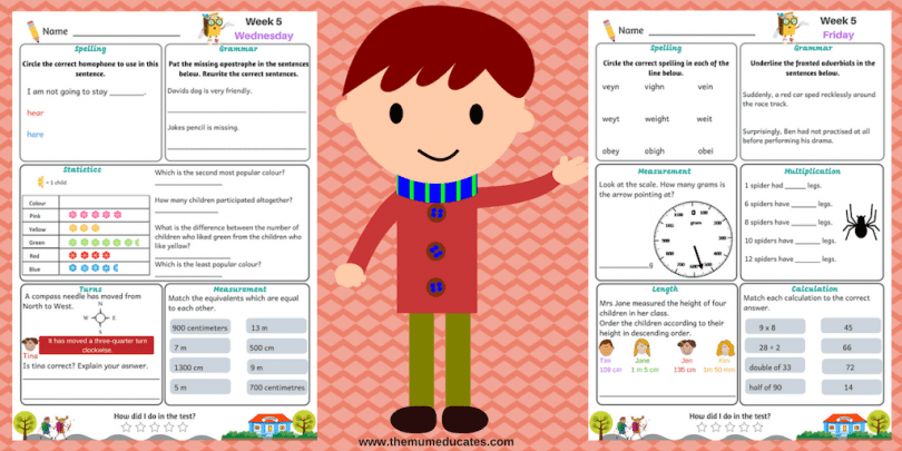 Daily Year 3 Maths and English Revision Book - The Mum Educates