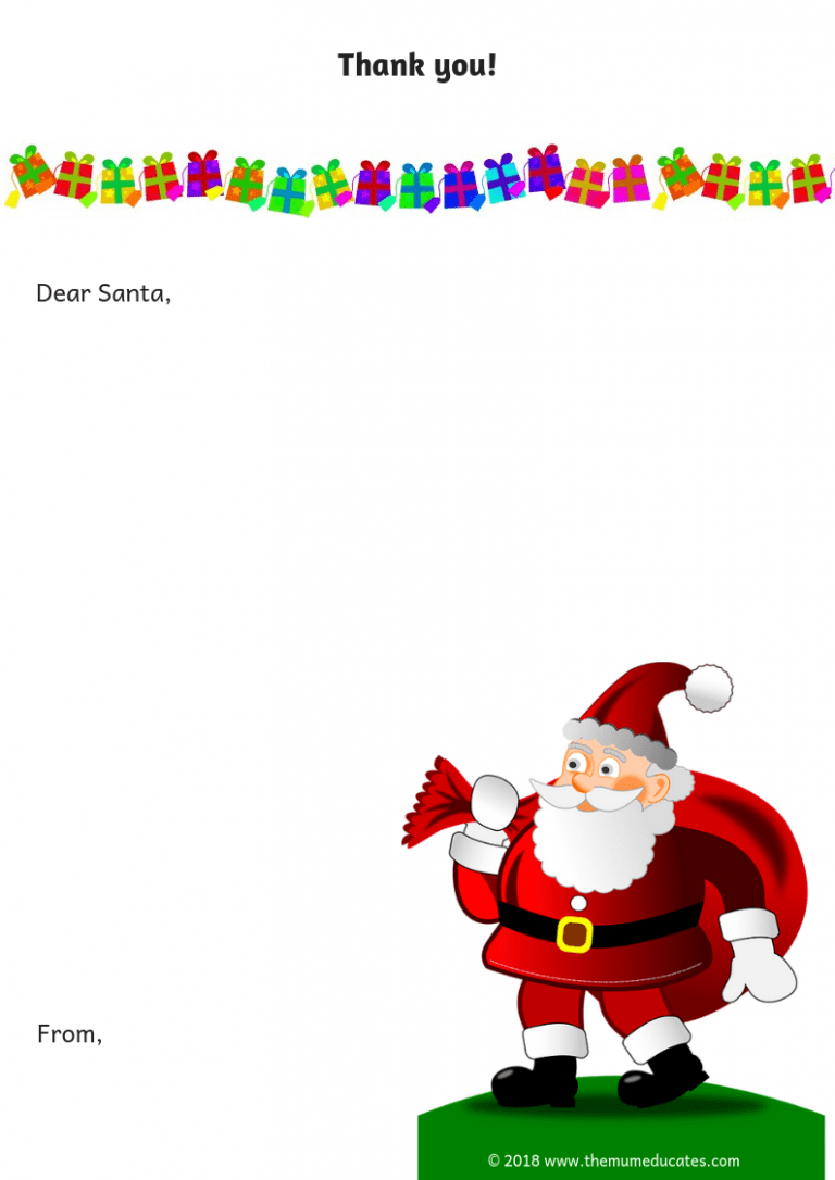 7 Free Printable Letters to Santa - The Mum Educates