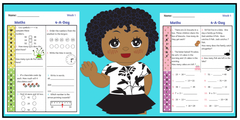 4-A-Day Maths Year 2 Book - SATS - The Mum Educates