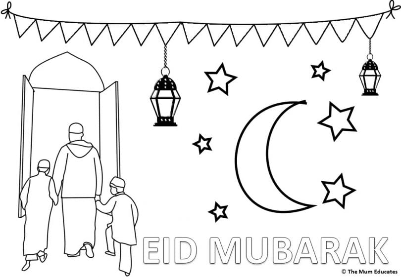 Free Eid Colouring Sheets - Eid-ul-Fitr - The Mum Educates