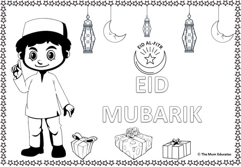 Free Eid Colouring Sheets - Eid-ul-Fitr - The Mum Educates