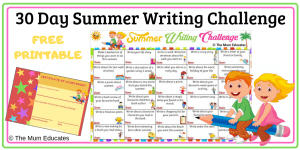 Summer Writing Challenge - Free Printable - The Mum Educates