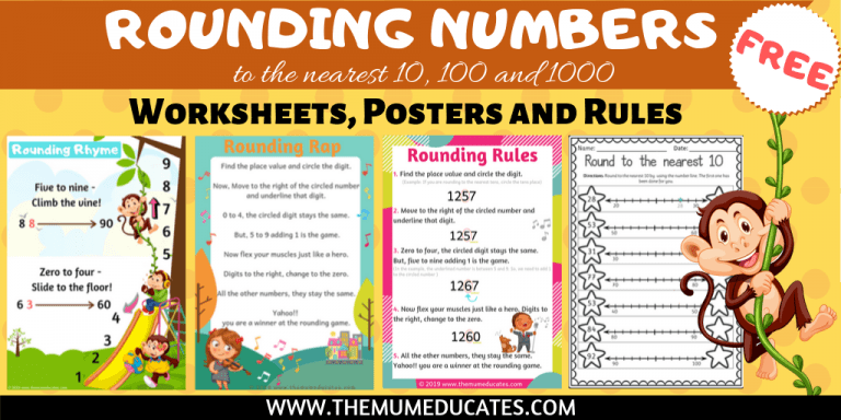 Rounding numbers - Free Worksheets, Rules and Posters - The Mum Educates