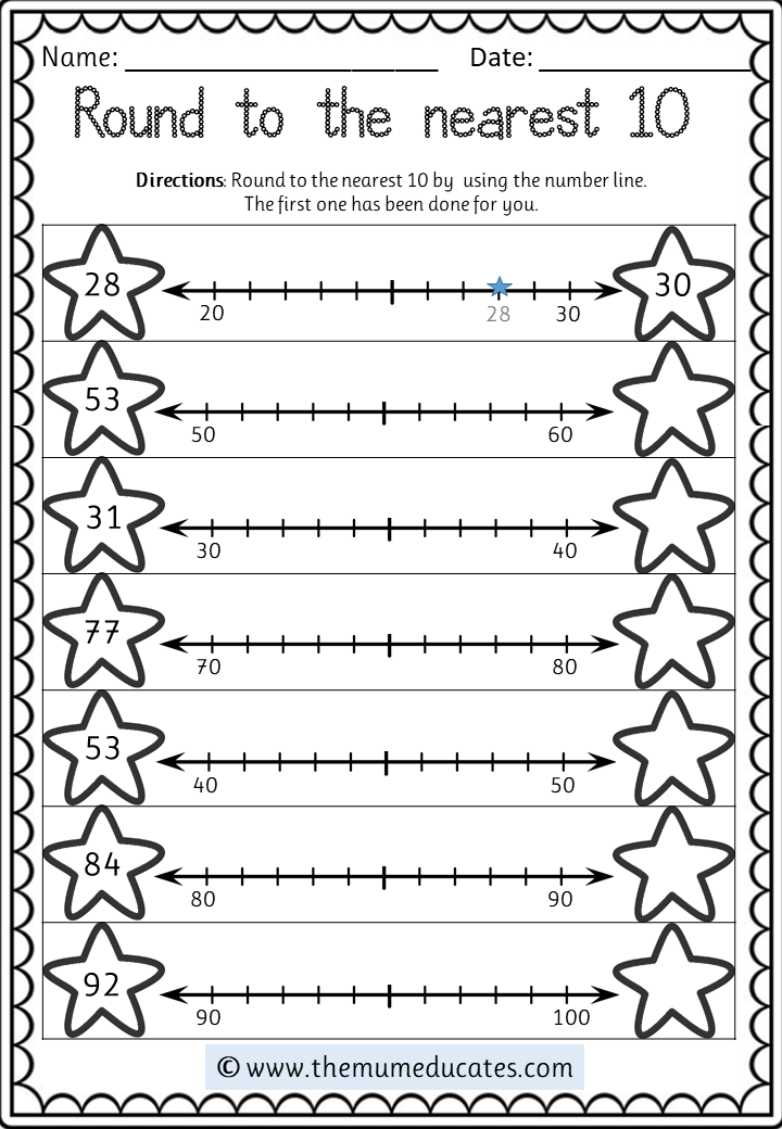 Rounding numbers - Free Worksheets, Rules and Posters - The Mum Educates