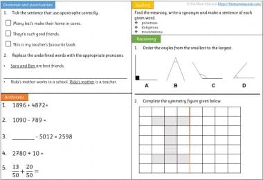 Free Year 4 Worksheets - The Mum Educates