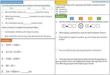 Free Year 4 Worksheets - The Mum Educates