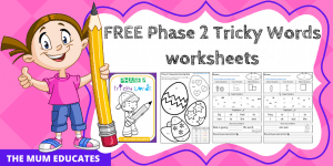 Free Phase 2 Tricky Words worksheets + Reception Early Years - The Mum ...