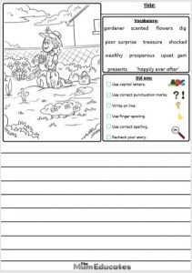 20 Free Picture Writing Prompts for kids with Vocabulary - The Mum Educates