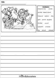 20 Free Picture Writing Prompts for kids with Vocabulary - The Mum Educates