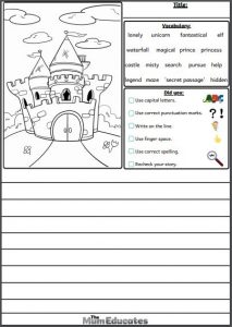 20 Free Picture Writing Prompts for kids with Vocabulary - The Mum Educates