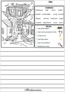 20 Free Picture Writing Prompts for kids with Vocabulary - The Mum Educates