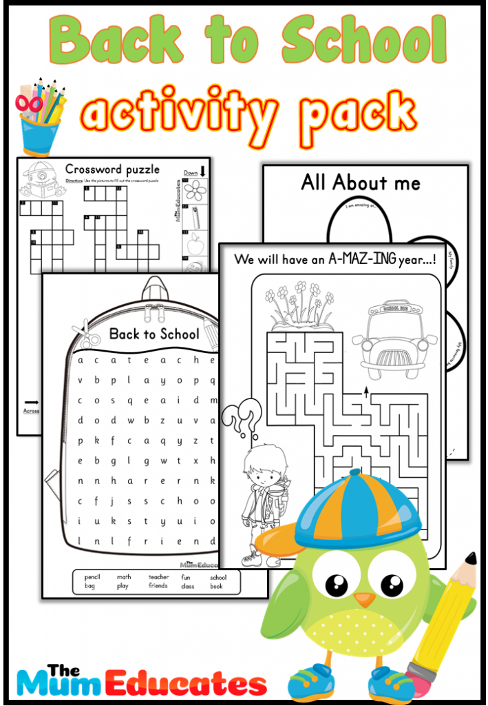 FREE KS1 Back To School Activities Pack Printable The Mum Educates