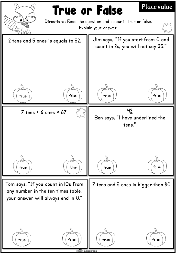 Free Year 2 Place Value Maths Worksheets - The Mum Educates