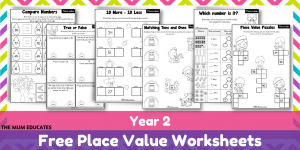 Free Year 2 Place Value Maths Worksheets - The Mum Educates