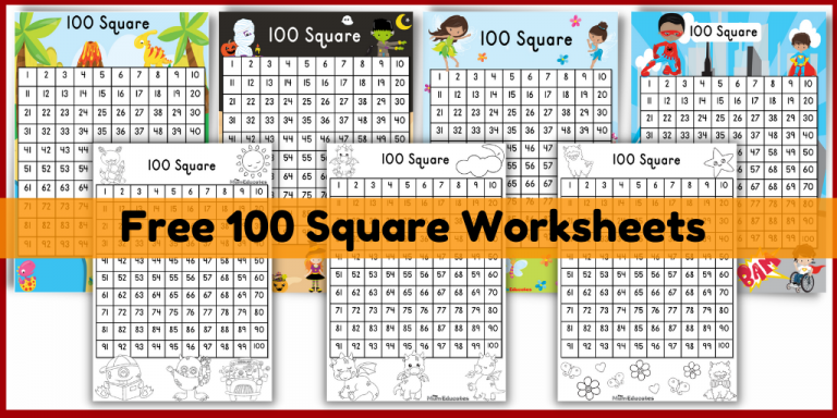 Free 100 Square - Printable | Teaching resources - The Mum Educates