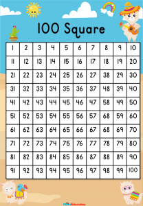 Free 100 Square - Printable | Teaching resources - The Mum Educates